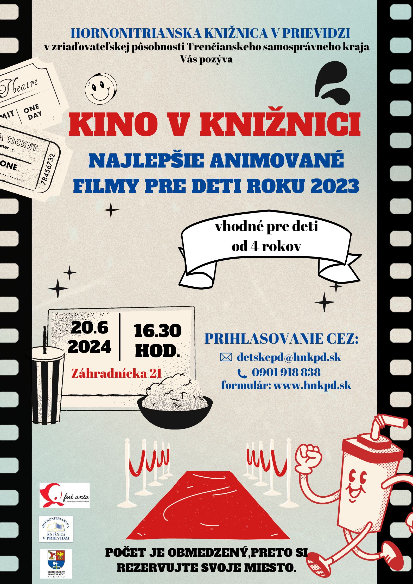 Najlepšie detské animované filmy v knižnici - Dobré Bojnice