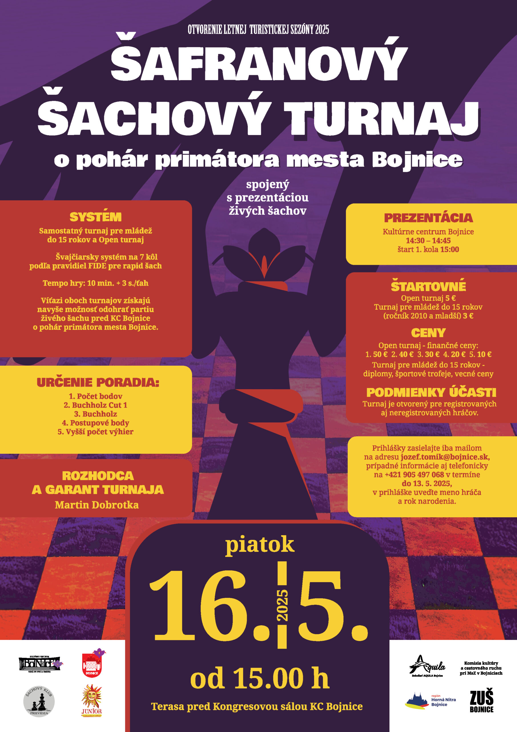 Šafranový šachový turnaj - Dobré Bojnice