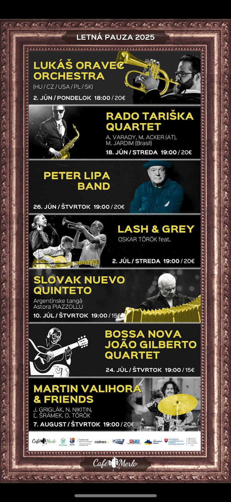 Koncerty Letná pauza 2025 - Dobré Bojnice